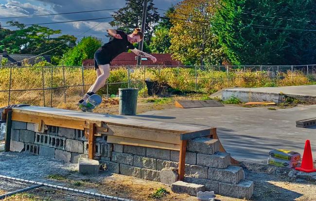Makeshift skatepark has taken over Morgan Junction Park site; Parks ...